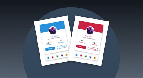 Profile Card UI Behance