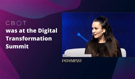 Cbot Was On The Stage At The Digital Transformation Summit Cbot