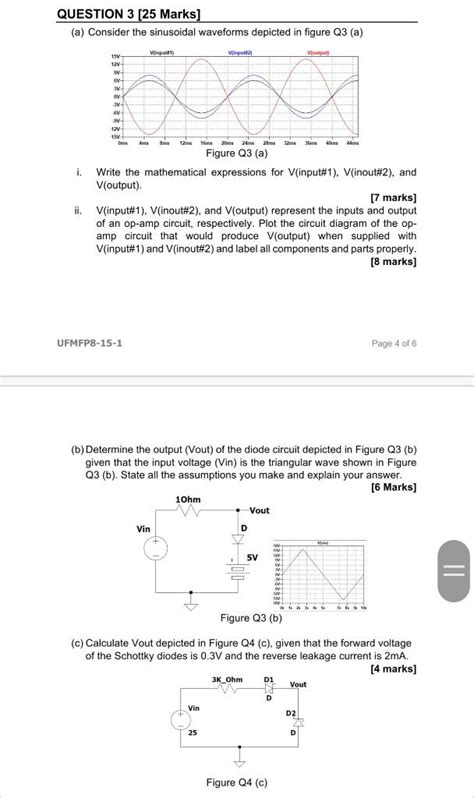 Solved Question 3 25 Marks A Consider The Sinusoidal
