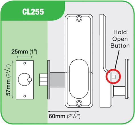 Codelocks CL Key Override Digital Door Lock Safe