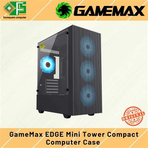 Jual Pc Casing Gaming Gamemax Edge Mini Tower Compact Black Kota