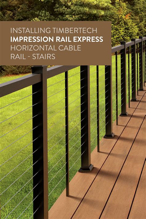 Best 13 How To Install Timbertech Impression Rail Express With Vertical Cable Rail Stairs