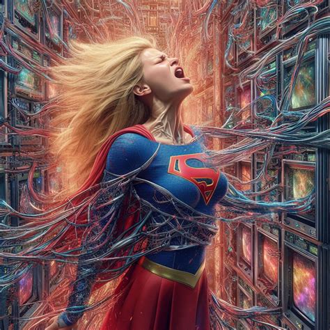 Supergirl Consumed By The Supercomputer By Necromancer Rev On Deviantart