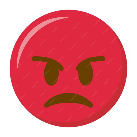 Premium Vector Pouting Face Emoji Icon