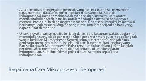 Mikroprosesor Dan Mikrokontroler Pptx
