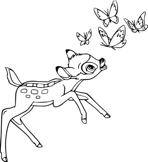 Bambi Színezők Nyomtatható Bambi Kifestők