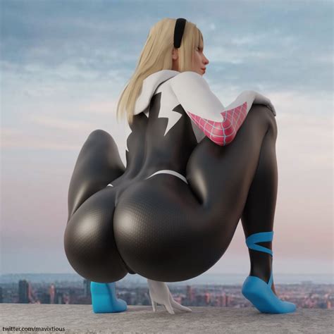 rule 34 1girls 3d ass bodysuit female female only gwen stacy huge ass