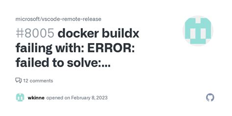 docker buildx failing with error failed to solve unavailable error