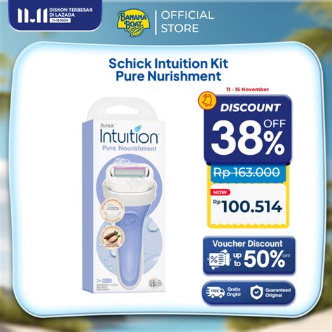 Schick Intuition Kit Pure Nurishment Alat Cukur Wanita Lazada Indonesia
