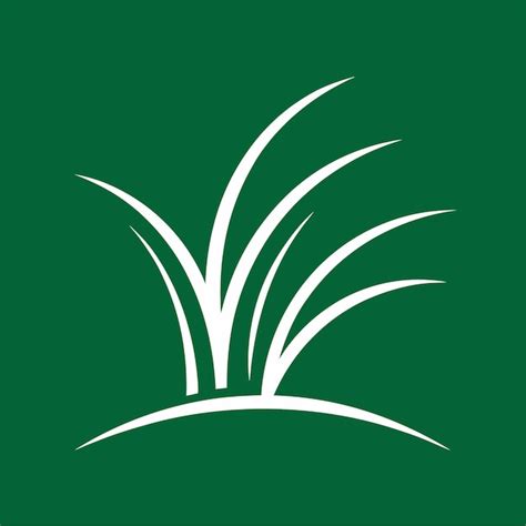 Grass Line Art Logo Design Vector Art And Illustration Premium Ai Generated Vector