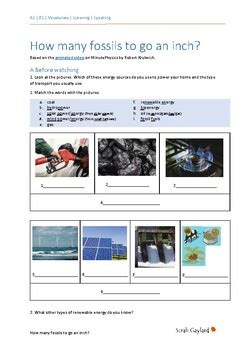 Video Based Lesson About Fossil Fuels How Many Fossils To Go An Inch