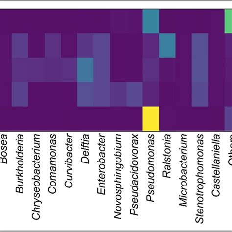 Heat Map Analysis Of The 15 Dominant Genera Of Bacterial Microbiota