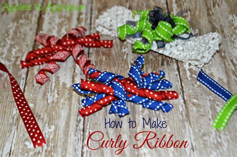 Apples To Applique How To Make Curly Ribbon
