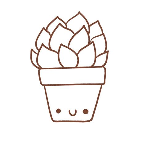 How To Draw A Succulent Easy Step By Step Tutorial Succulents