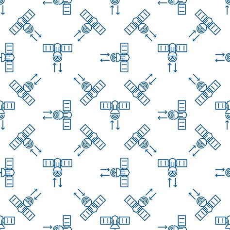 Satellite With Arrows Vector Concept Line Seamless Pattern 27268343 Vector Art At Vecteezy