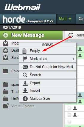 How Do I Delete Thousands Of E Mail Messages With CPanel Or Hordes Webmail Help Buzinessware