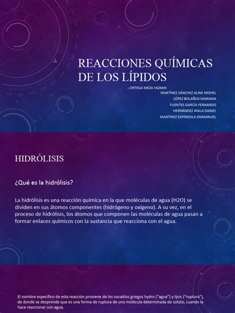Presentación Hidrólisis Pdf Hidrólisis Ácido