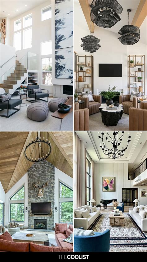 28 Creative Decorating Ideas For Tall Walls High Ceiling Living Room