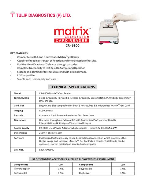 Matrix Card Reader Pdf
