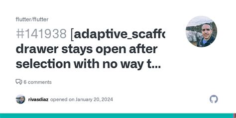 Adaptivescaffold Drawer Stays Open After Selection With No Way To Close It · Issue 141938