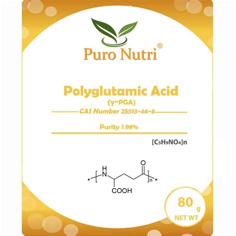 Wholesale Polyglutamic Acid Gamma Pga Powder 25513 46 6