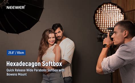 Neewer 26inch 65cm Parabolic Softbox Quick Set Up Quick