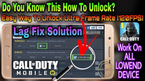 How To Unlock Max Graphics FPS In Call Of Duty Mobile Season Enable FPS Cod Mobile Lag