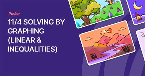 11 4 Solving By Graphing Linear And Inequalities