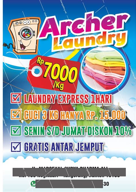 Contoh Brosur Laundry Bahasa Inggris
