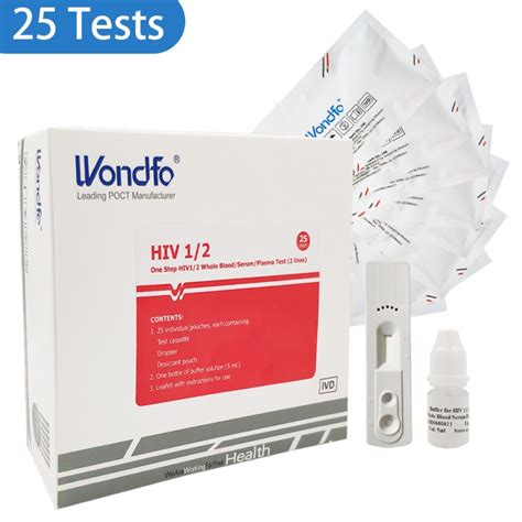 Wondfo Hiv 12 Whole Blood Test 25s Test Shared Buffer Sabahcarepharma
