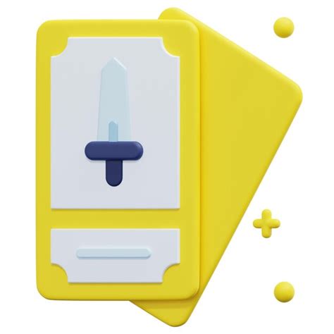 Premium Photo Card 3d Render Icon Illustration