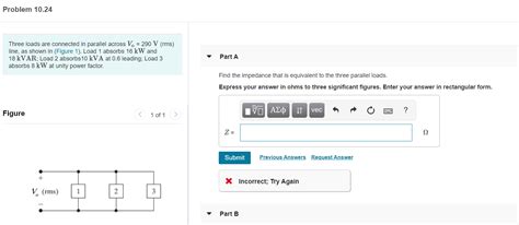 Solved Problem 1024 Three Loads Are Connected In Parallel