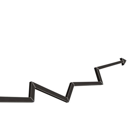 Arrow Graph Down 3d Model By Khaganfx