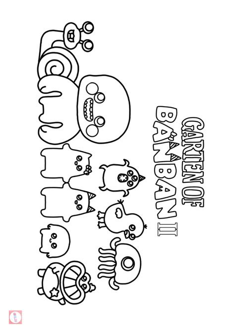 🎨뚝딱나라 색칠공부 귀요미버전 반반의유치원2 색칠공부 무료도안 🌈반반의 유치원2 색칠공부~~ Garten Of Banban2 네이버 블로그