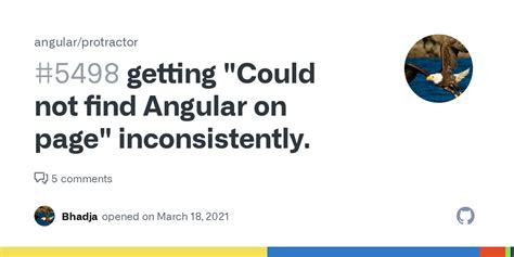 Getting Could Not Find Angular On Page Inconsistently Issue Angular Protractor GitHub
