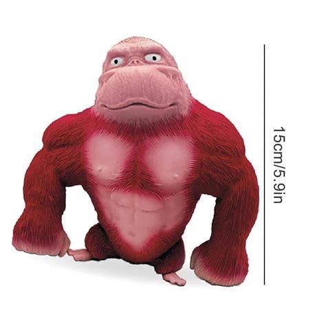 Squishy Monkey Anime Figurine Latex Monkey Gorilla Toy Jungle Animal