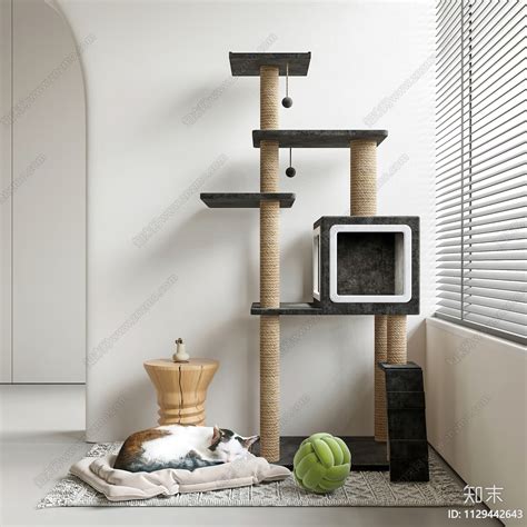 猫爬架3d模型下载【id 1129442643】 知末3d模型网