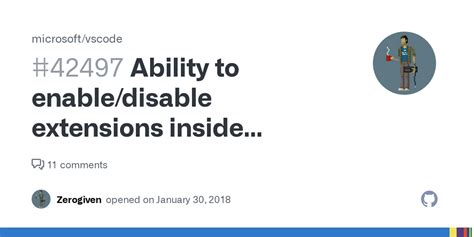 Ability To Enable Disable Extensions Inside Vscode Issue Microsoft Vscode GitHub