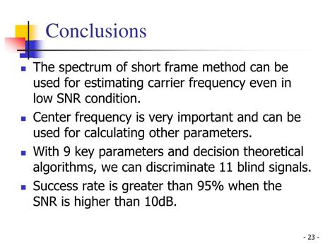 Ppt A Modulation Recognition Method Based On Carrier Frequency Estimation And Decision Theory