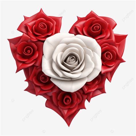 발렌타인 하트와 장미 장미의 날 사랑 예술 애인 Png 일러스트 및 이미지 에 대한 무료 다운로드 Pngtree