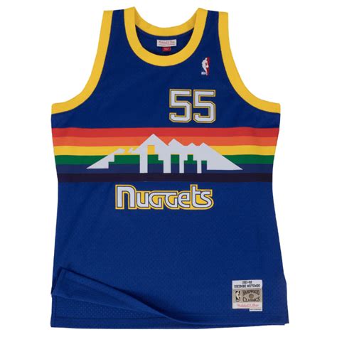 Mitchell And Ness Nba Denver Nuggets Swingman Jersey Dikembe Mutombo 55 Nba