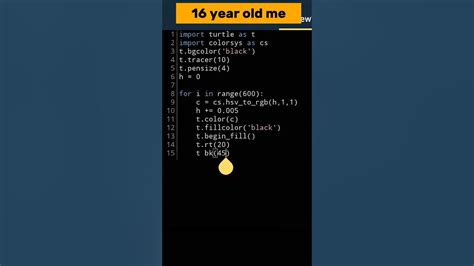 Python Turtle Graphic Design 🤪😍😜 Youtubeshorts Shorts Programming Turtle Python Youtube