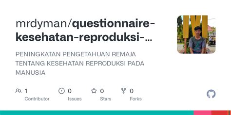 GitHub Mrdyman Questionnaire Kesehatan Reproduksi Manusia PENINGKATAN PENGETAHUAN REMAJA
