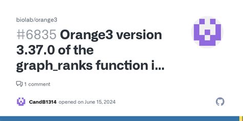 Orange3 Version 3370 Of The Graphranks Function Is Replaced By What