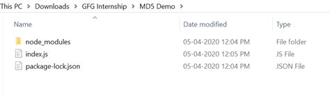 password hashing with md5 module in node js geeksforgeeks
