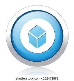 Cube Button Stock Vector Royalty Free 182284364 Shutterstock