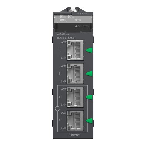 Bmxnoc0401 Network Module Modicon M340 Ethernet Ip And Modbus Tcp