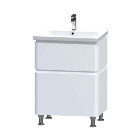 Тумба Aquarius Modena 60 см на ніжках з умивальником Комо 60