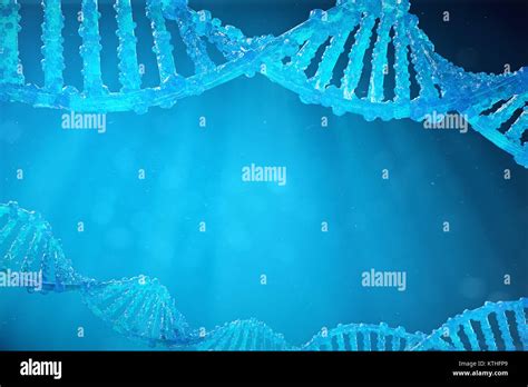Helix Dna Molecule With Modified Genes Correcting Mutation By Genetic Engineering Concept