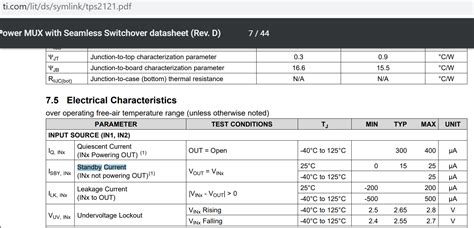 TPS What Is The Standby Current And Operating Current Of TPS Power Management Forum